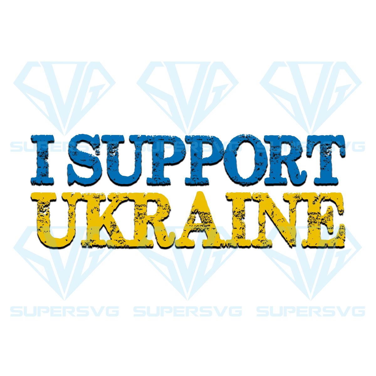 I Support Ukraine PNG Sublimation