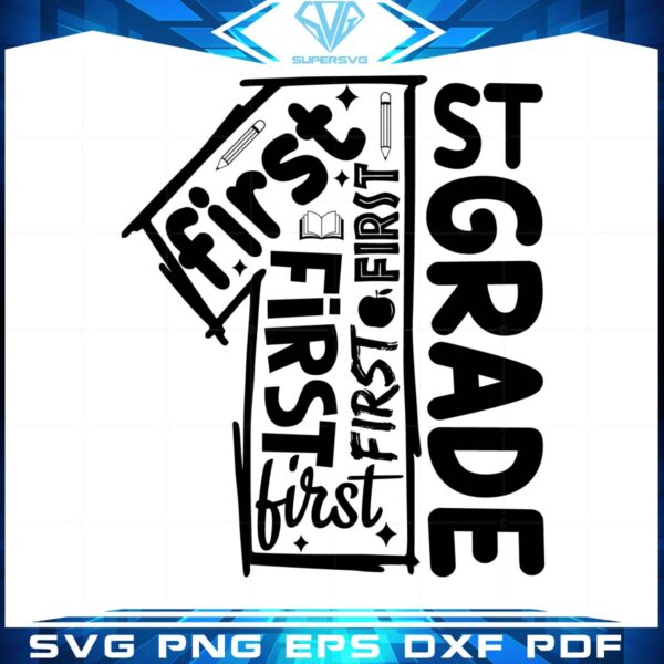 First Grade Svg T-Shirt Graphic Designs