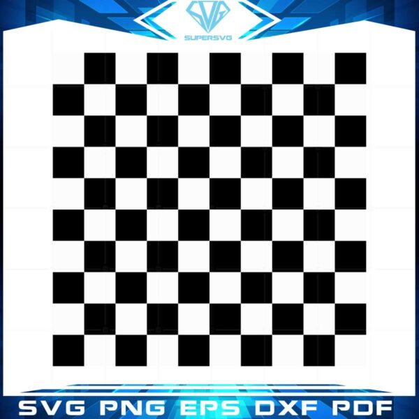 Black White Checker Design Pattern Print SVG Files for Cricut ...