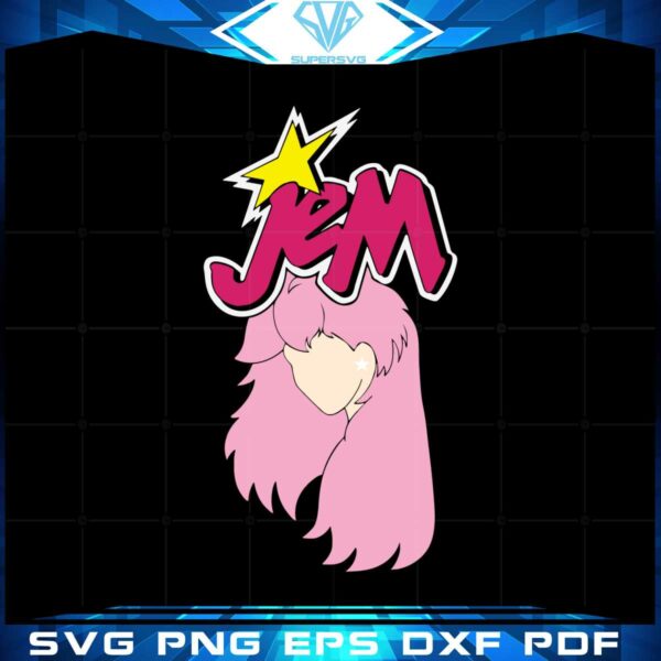 Jem and the Holograms Singer SVG Files for Cricut
