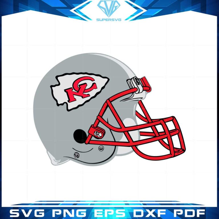Kansas City Chiefs Logo Helmet NFL Team SVG Design File