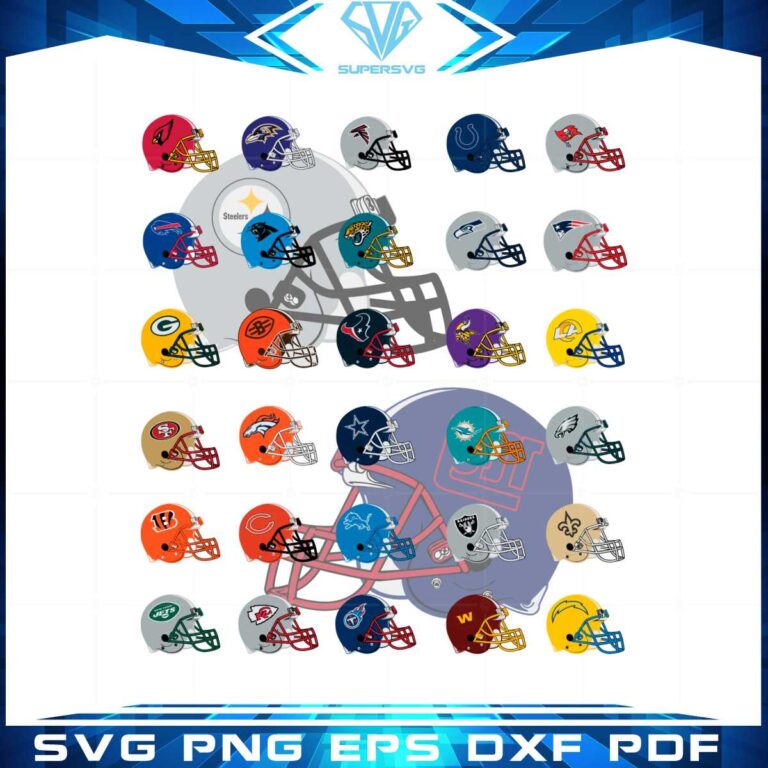 32 NFL Football Teams Logo Bundle Sport SVG Files for Cricut ...