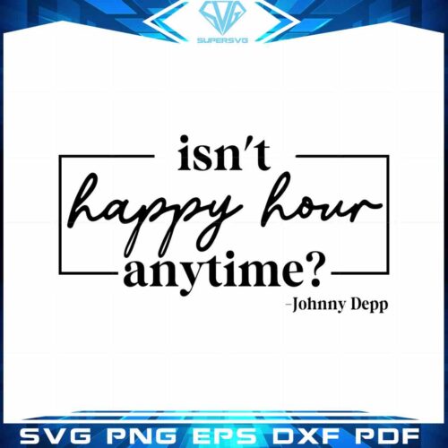 Johnny Depp Stand With Johnny SVG Cut Files