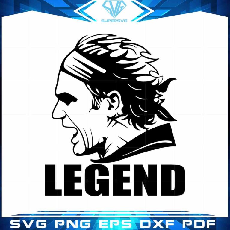 Roger Federer SVG Tennis Player Legend Vector Best Cutting Digital File
