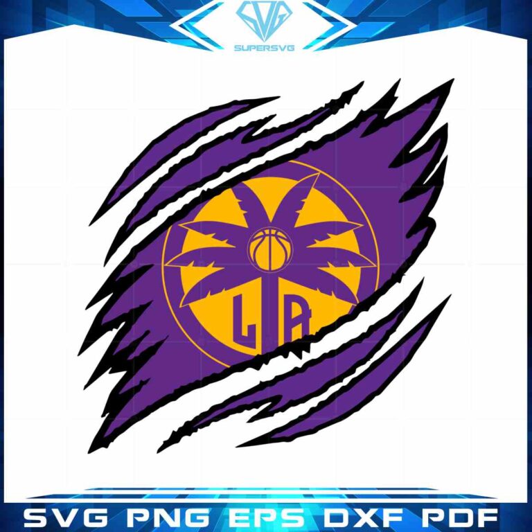Los Angeles Sparks SVG Logo WNBA Basketball Team Graphic Design File