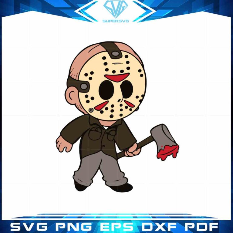 Jason Voorhees Horror Character SVG Files for Cricut Sublimation Files