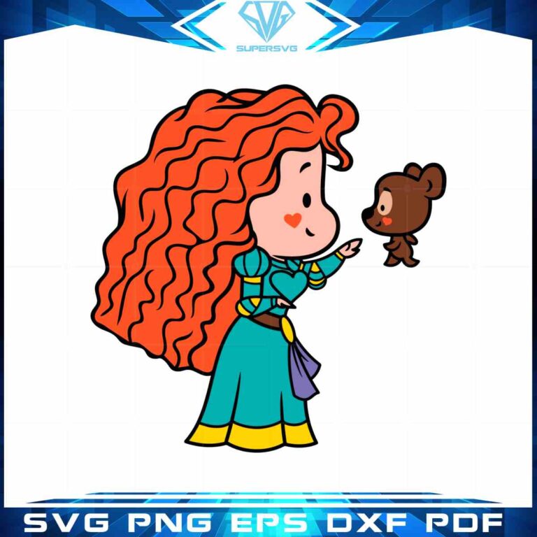 Baby Merida Princess Brave Disney SVG Files for Cricut Sublimation Files