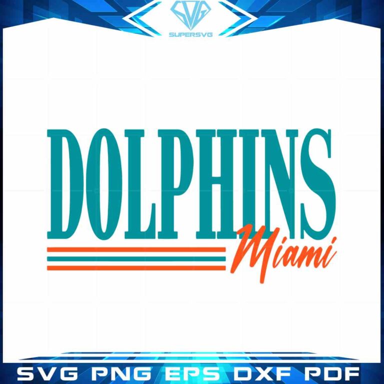 Miami Dolphins NFL Football Players Best Design SVG Digital Files