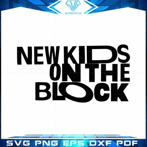 New Kids On The Block SVG Text Symbol File Silhouette DIY Craft