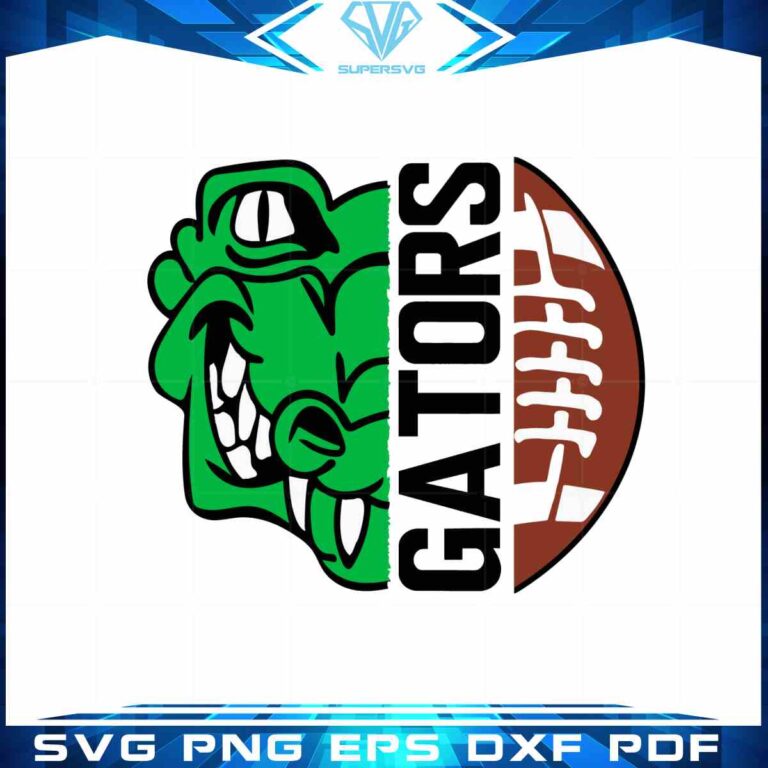 Gators Football Logo Team SVG School Sport Cricut For Files