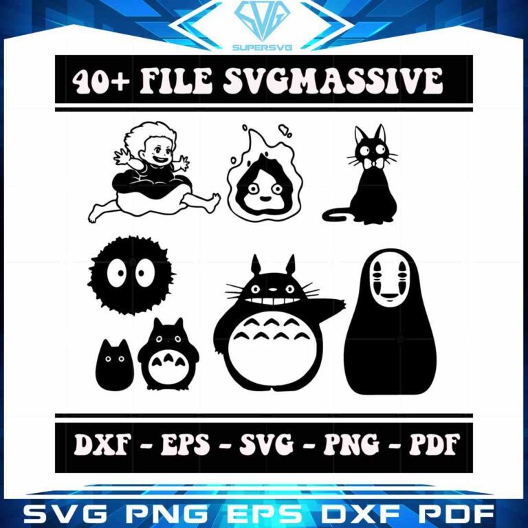 Funny Cartoon Character Bundle SVG Files Silhouette DIY Craft