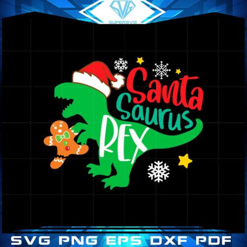 Santa Saurus Rex Svg Funny Christmas Svg Graphic Designs Files