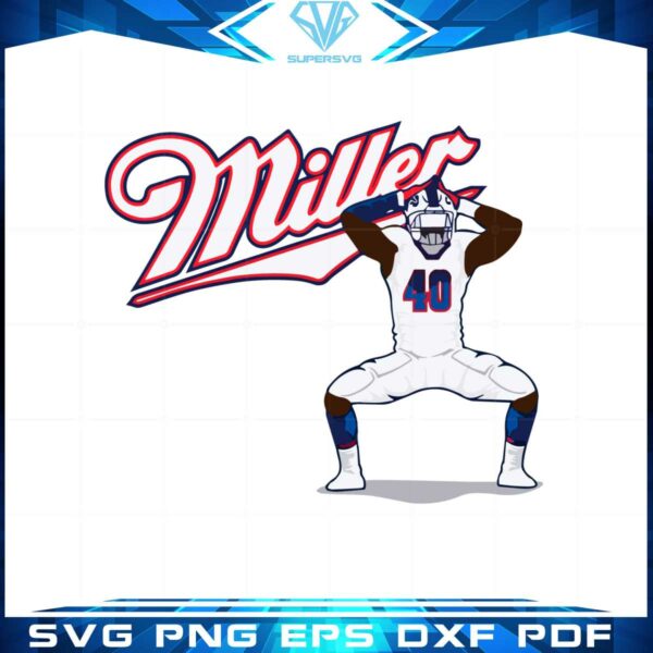 It's Von Miller Time Svg Best Graphic Designs Cutting Files