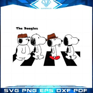 The Beagles Classic Rock Band Svg Files Silhouette Diy Craft