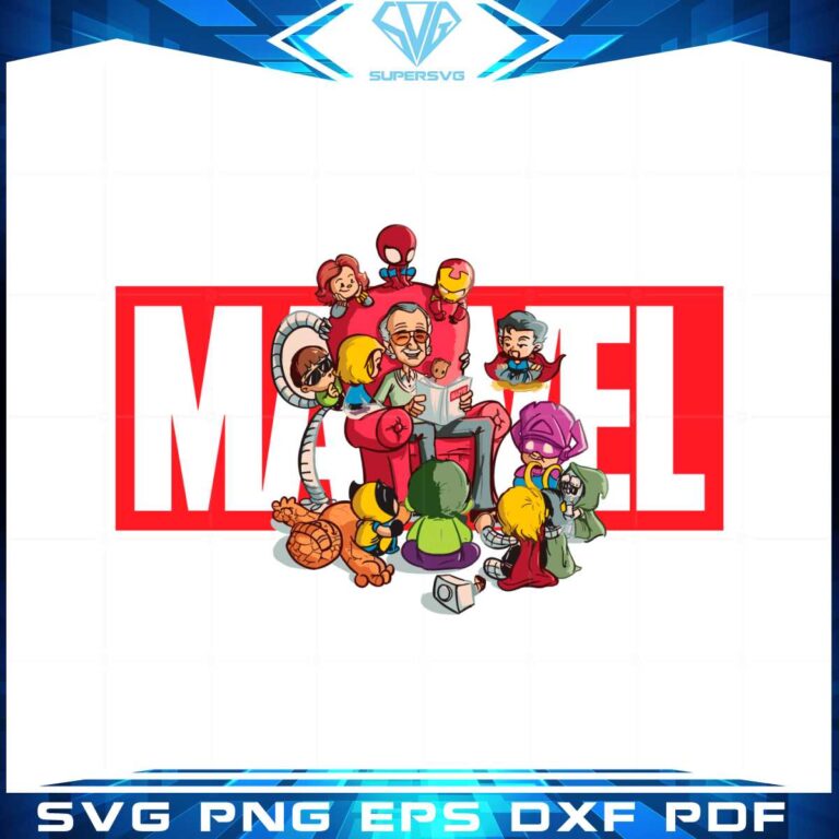 Stan Lee Marvel Super Hero Svg Files Silhouette Diy Craft
