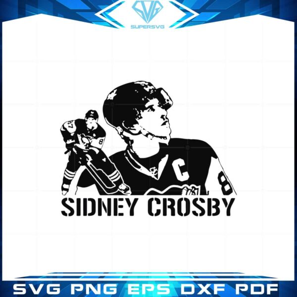 Sidney Crosby Ice Hockey Svg Files for Cricut Sublimation Files