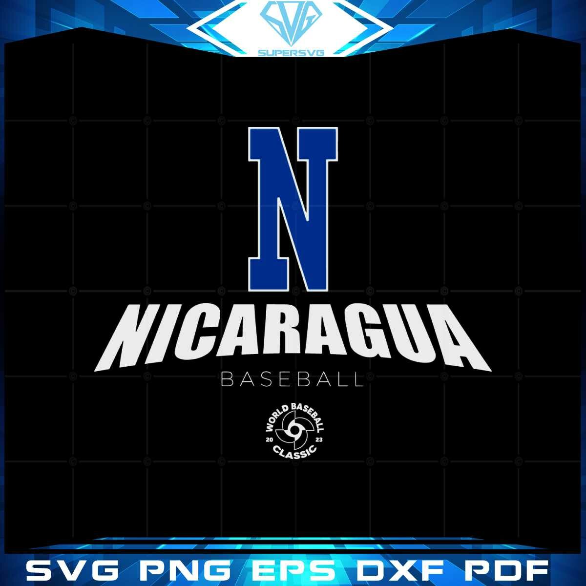 Nicaragua Baseball LEGENDS 2023 World Baseball Classic Svg