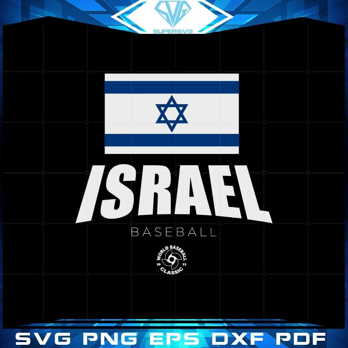 Israel Baseball LEGENDS 2023 World Baseball Classic Svg