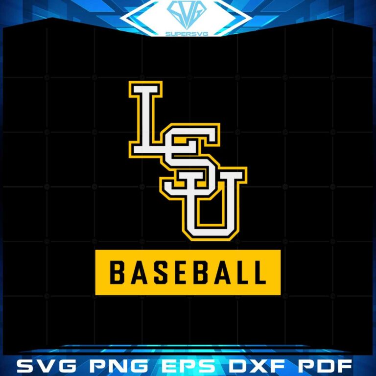 LSU Tigers Baseball Logo SVG For Cricut Sublimation Files