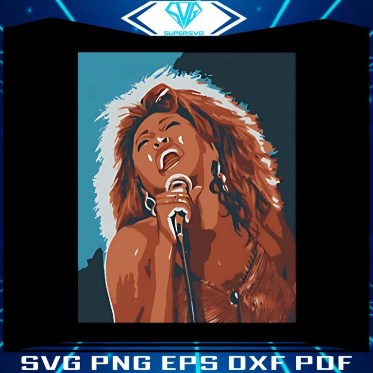Tina Turner Musical Souvenir Png Silhouette Sublimation Files