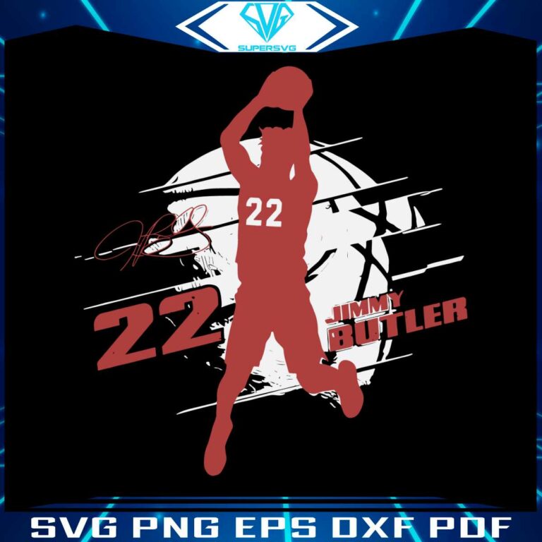 Jimmy Butler Miami Silhouette 2023 NBA Final Svg Cutting File