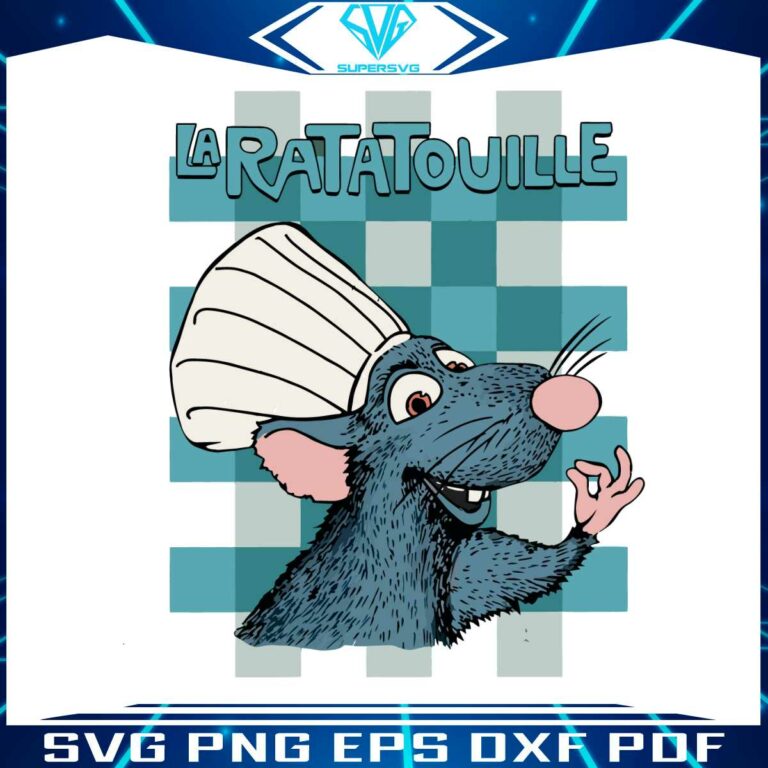 Funny Disney Pixar Ratatouille Remy SVG Graphic Design File
