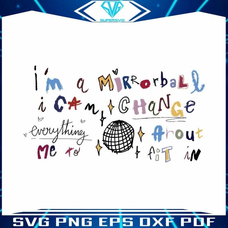 Mirrorball Taylor Swift SVG Folklore Album SVG Digital Files