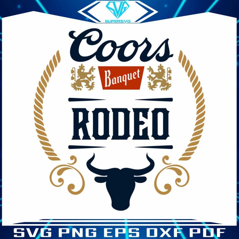 Coors Banquet Logo Rodeo Bull SVG Graphic Design File