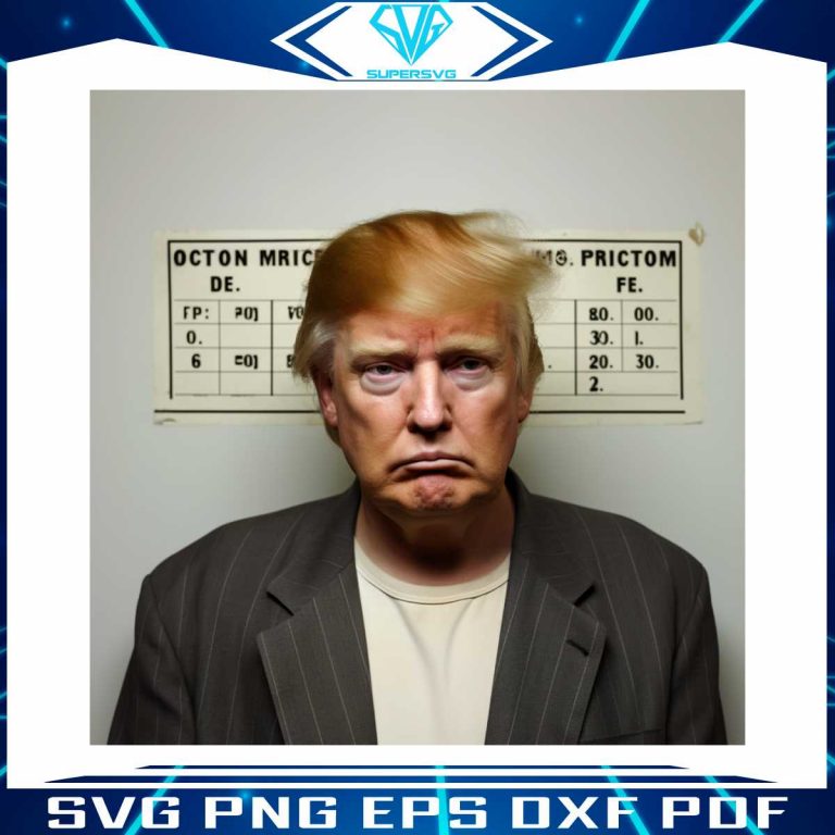 Donald Trump Mugshot Meme PNG Sublimation Download