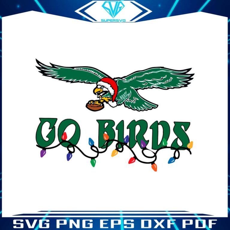 Go Birds Christmas Philly Eagles SVG