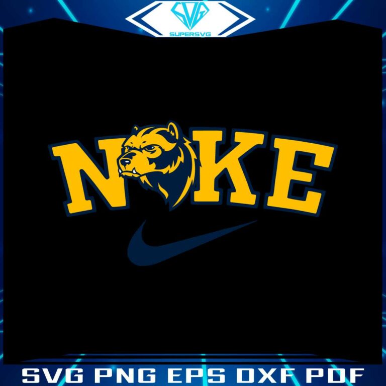 Nike Michigan Wolverine Mascot SVG