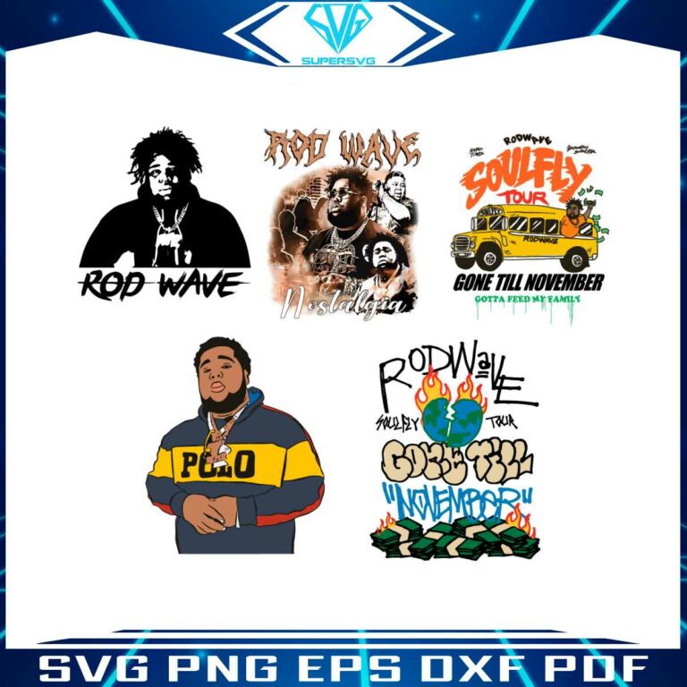 Rapper Rod Wave The Nostalgia Tour SVG PNG Bundle