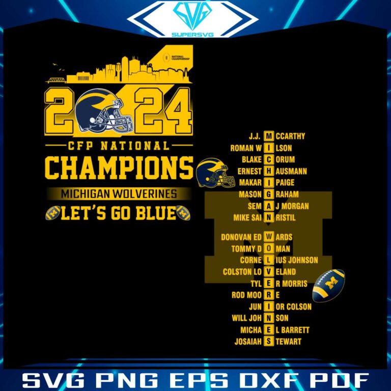 CFP National Champions Michigan Wolverines PNG