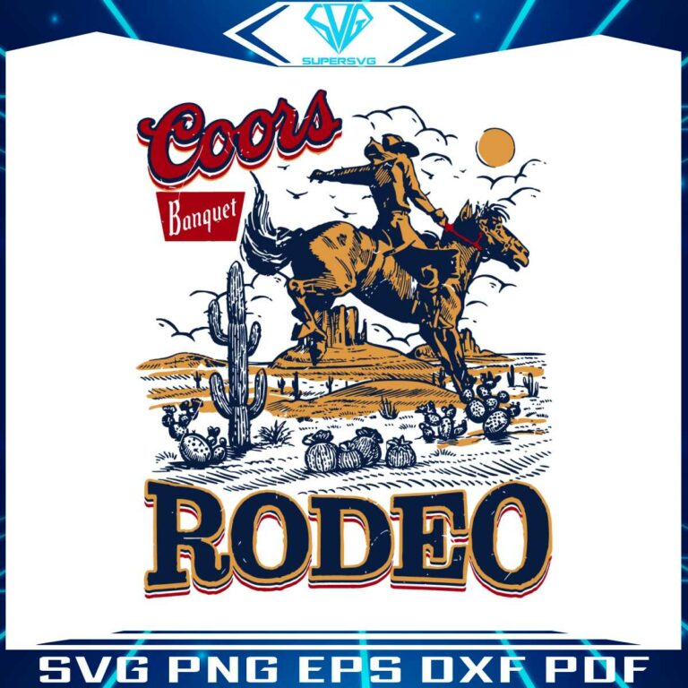 Coors Banquet Rodeo Cowboys SVG
