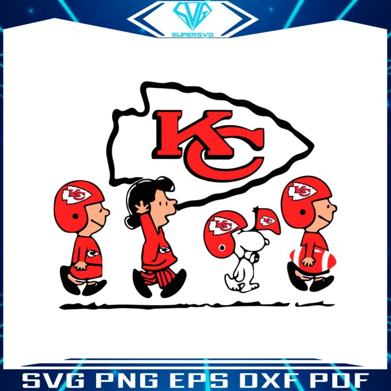 Snoopy The Peanuts Kansas City Chiefs SVG
