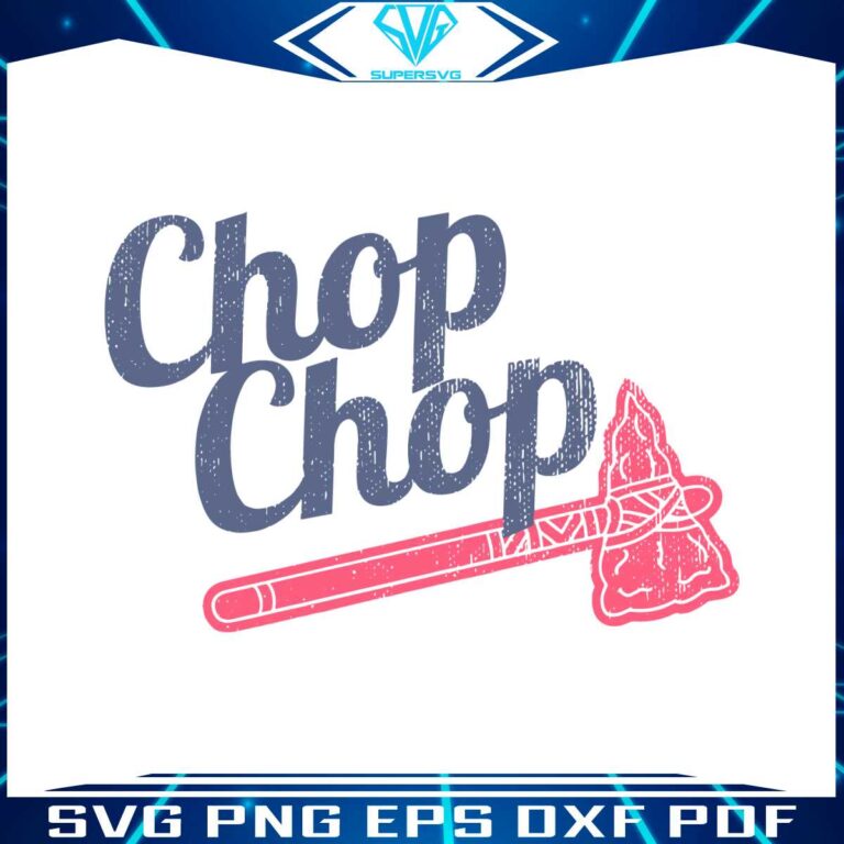 Atlanta Braves Chop Chop Baseball SVG