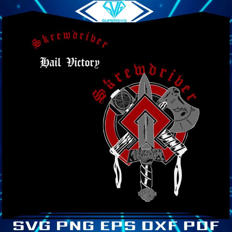 Skrewdriver Band Hail Victory SVG