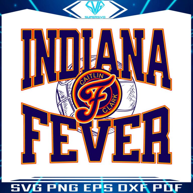 Indiana Fever Caitlin Clark Basketball Player SVG