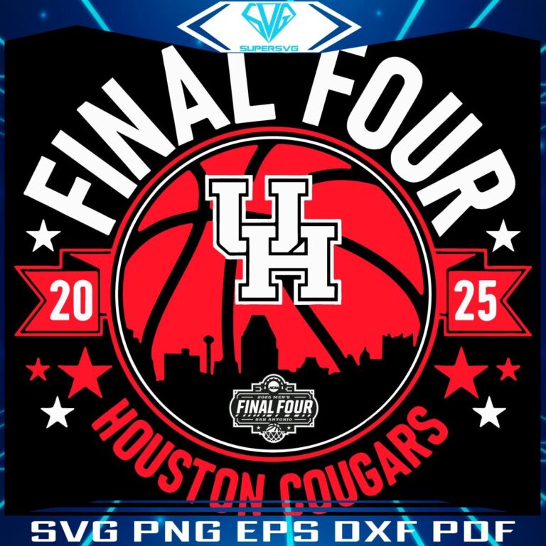 2025 Houston Cougars Final Four Basketball Svg Design